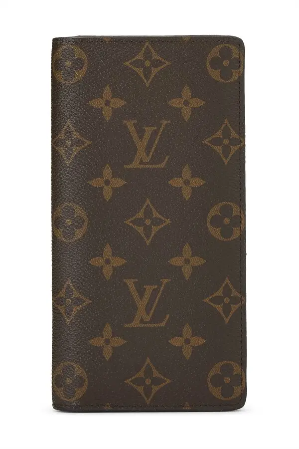 LOUIS VUITTON Monogram Canvas Brazza Wallet - Brown