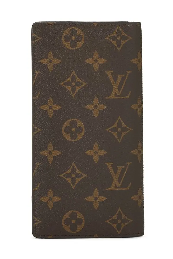 LOUIS VUITTON Monogram Canvas Brazza Wallet - Brown