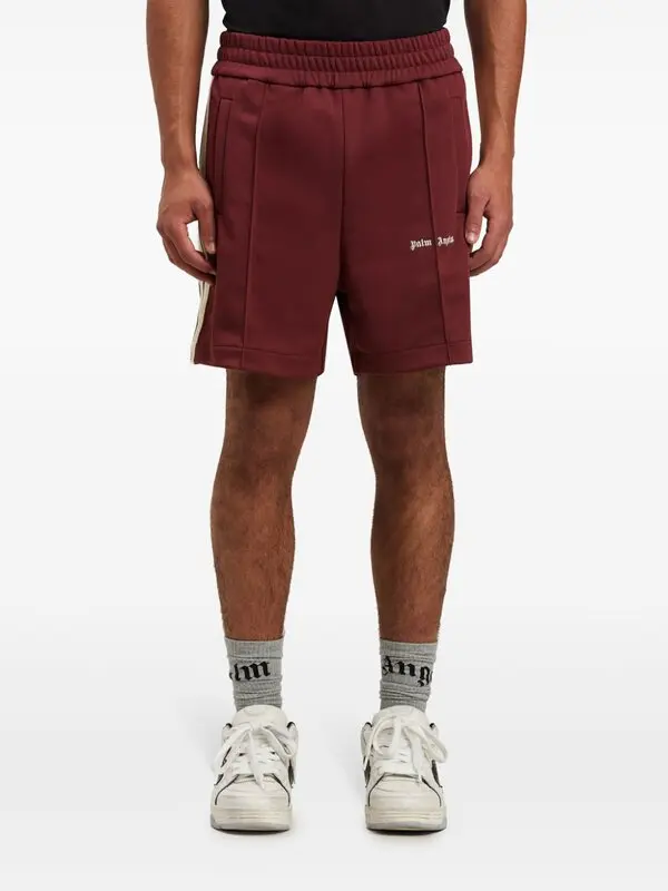Palm Angels Logo Track Shorts - Red