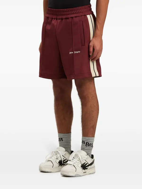 Palm Angels Logo Track Shorts - Red