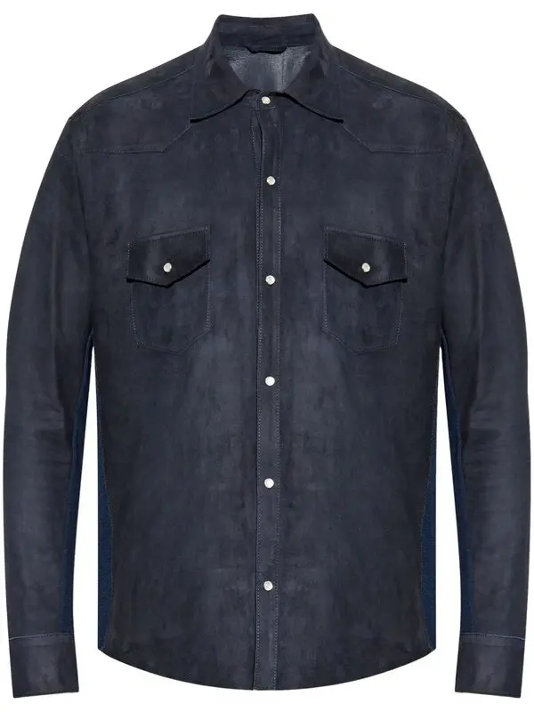 Eleventy Suede Shirt Jacket