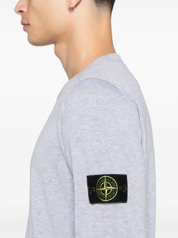 Stone Island Compass-badge Sweater - Grey