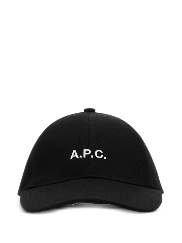 A.p.c. Embroidered-logo Cap - Black