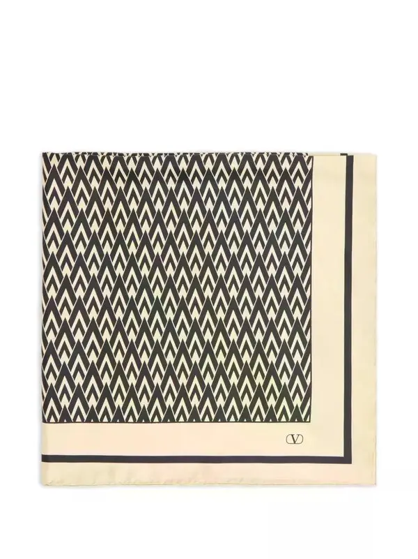 Valentino Garavani Toute La V Scarf - Neutrals