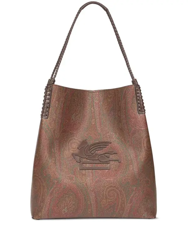 Etro Large Libra Tote Bag - Brown
