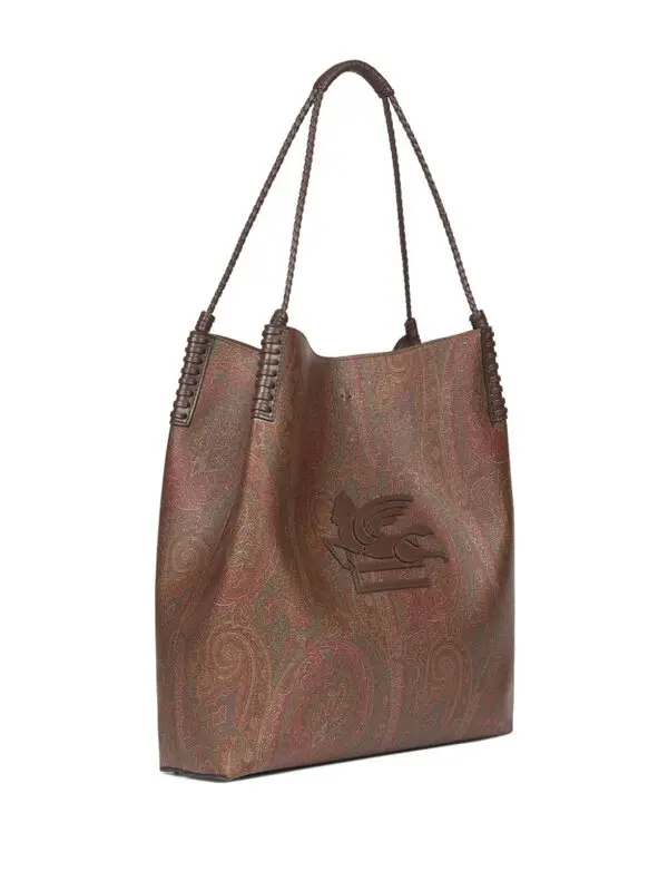 Etro Large Libra Tote Bag - Brown