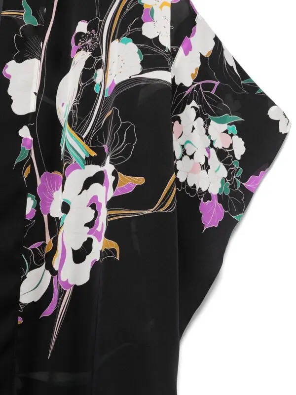 Carine Gilson Floral-print Silk Robe