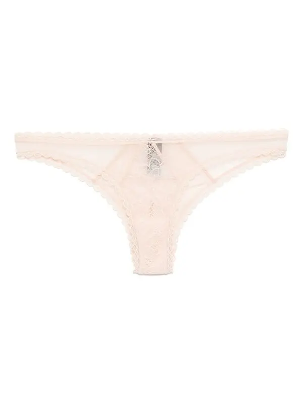 Kiki De Montparnasse Dahlia Lace Briefs - Pink