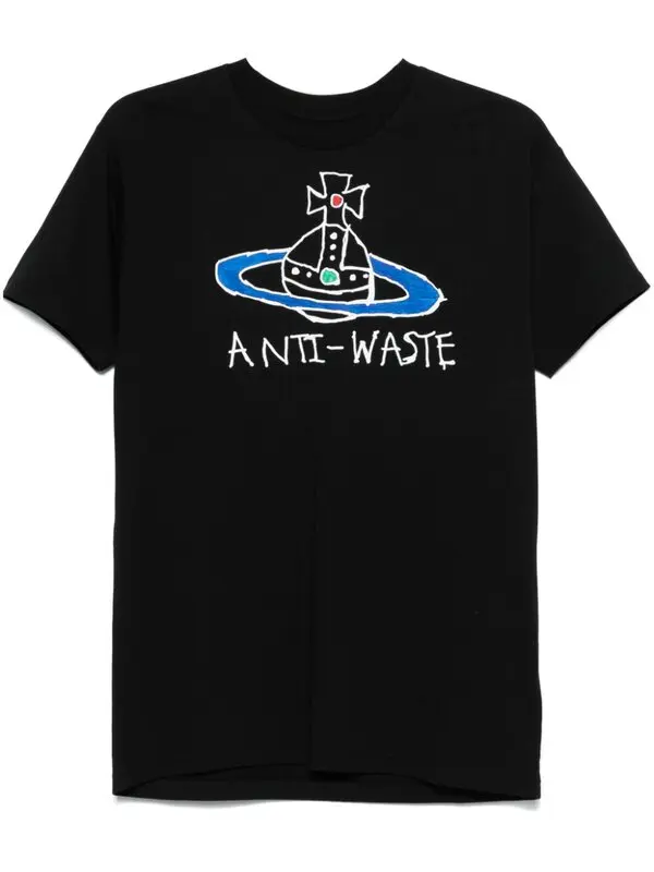 Vivienne Westwood Anti-Waste T-Shirt In Black - 44% Off | Editorialist
