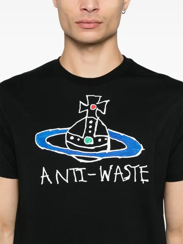 Vivienne Westwood Anti-Waste T-Shirt In Black - 44% Off | Editorialist