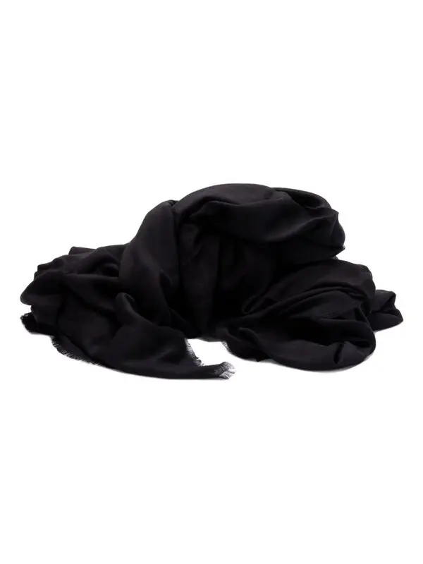 Elisabetta Franchi Fine-knit Scarf - Black