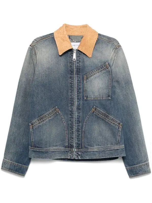 Alexander McQueen Denim Jacket - Blue