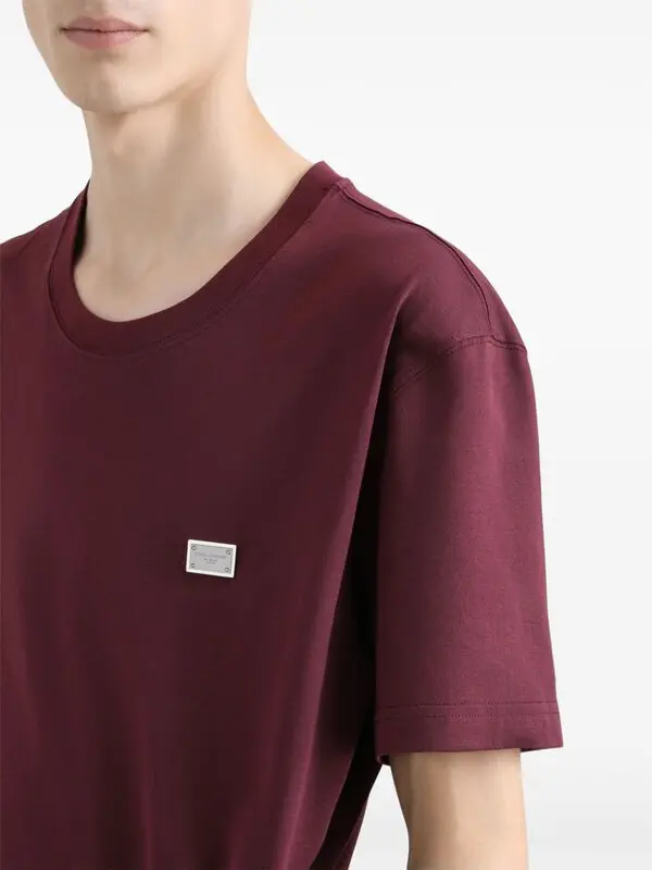 Dolce & Gabbana Logo-plaque T-shirt - Red