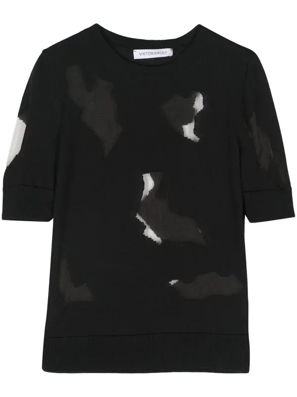 Viktor & Rolf Knitted Top - Black
