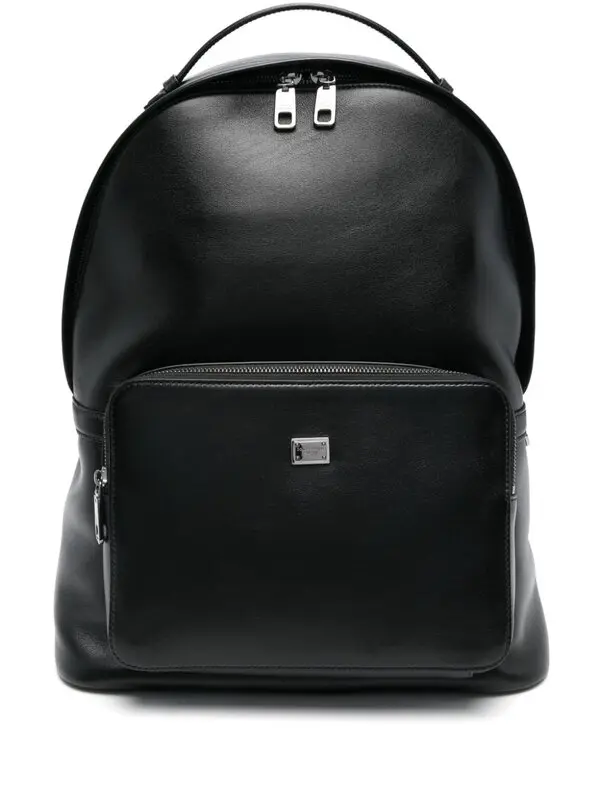 Dolce & Gabbana Logo-plaque Backpack - Black