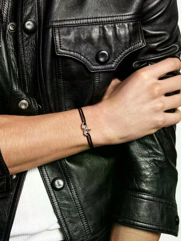 Mateo Bent-nail Cord Bracelet