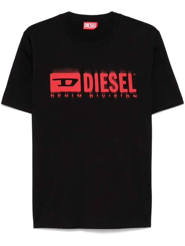 diesel Tシャツ　Lサイズ Men's T-shirt with DSL 78 Denim print | White | Diesel