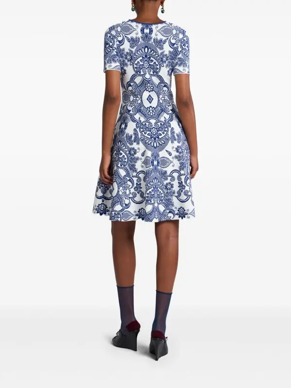 Etro Patterned Jacquard Mini Dress