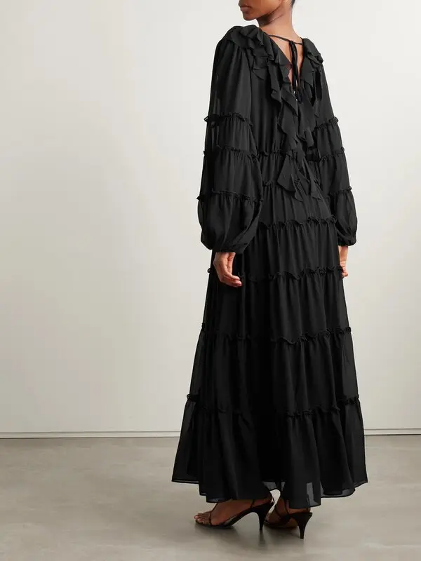 Aje Protea Ruffled Maxi Dress