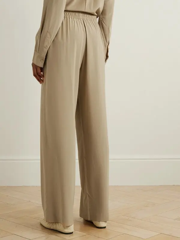 Matteau Silk Crepe De Chine Track Pants