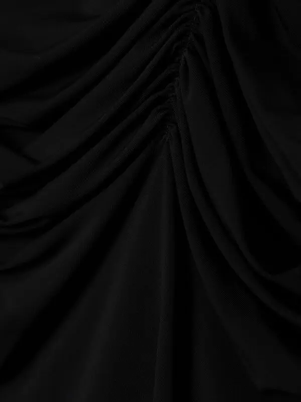 Dolce & Gabbana Ruched Jersey Midi Dress
