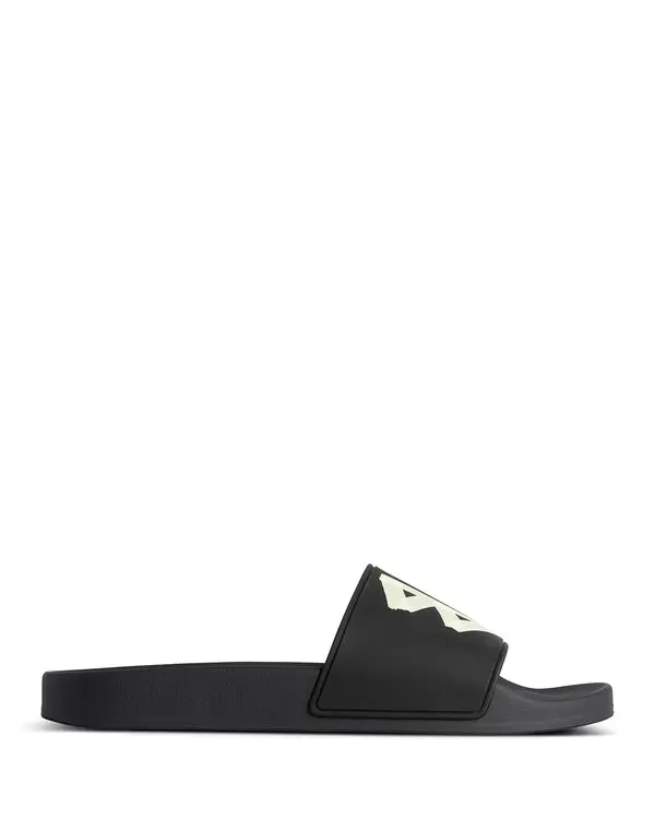 Balenciaga Rubber Slide Sandals - Noir Multi