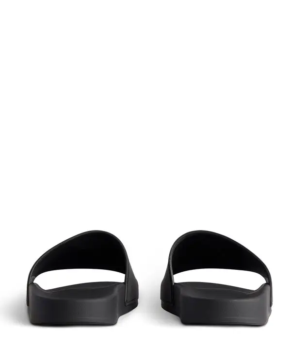 Balenciaga Rubber Slide Sandals - Noir Multi