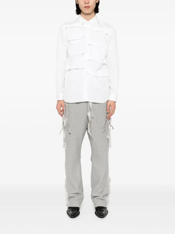 MIDORIKAWA Fringe-detailing Trousers