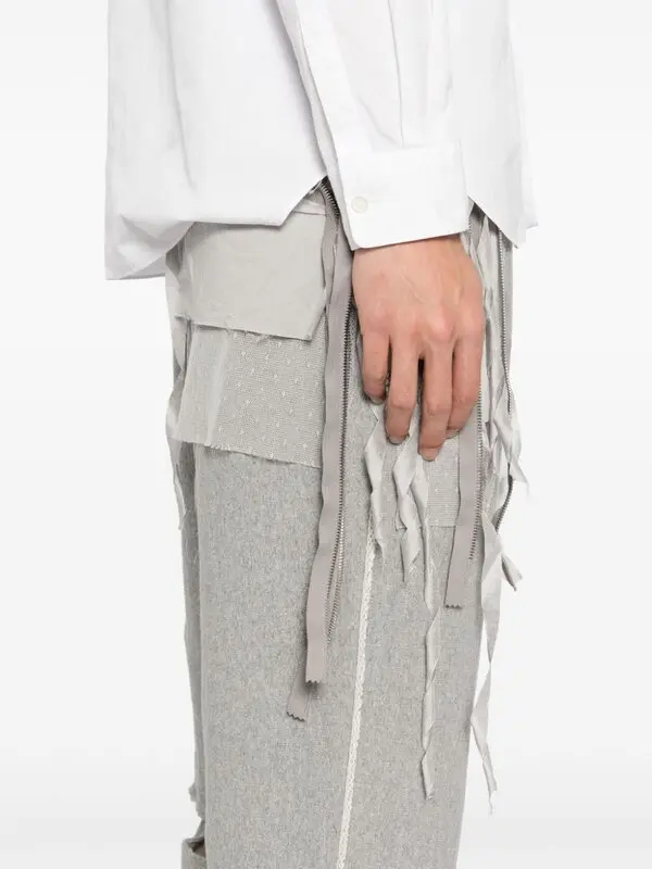 MIDORIKAWA Fringe-detailing Trousers