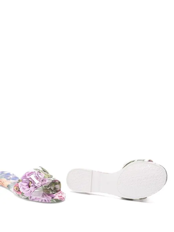 Dolce & Gabbana Floral-print Slides