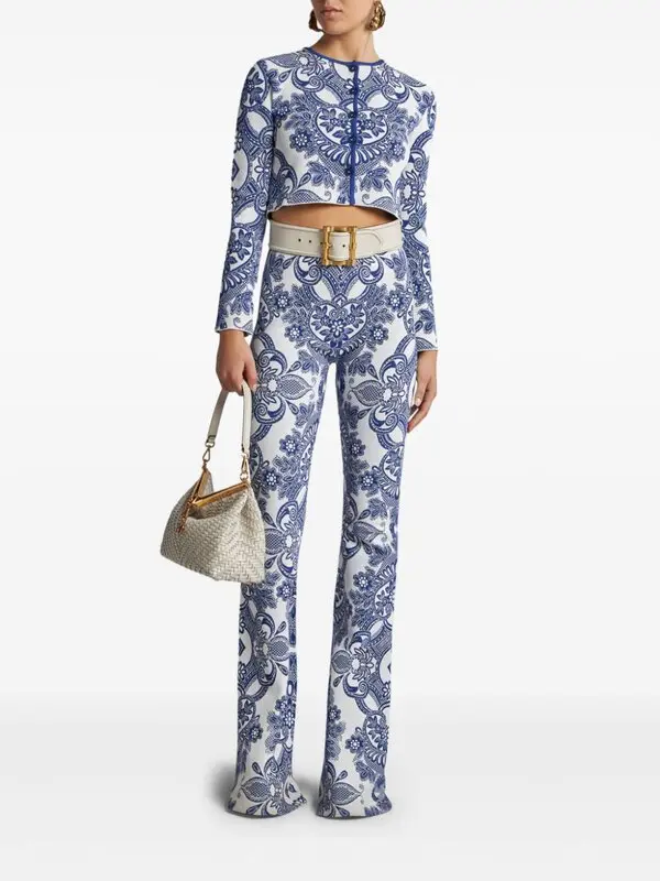 Etro Paisley-intarsia Cardigan