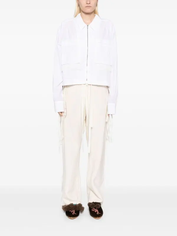 MIDORIKAWA Raw-edge Trousers