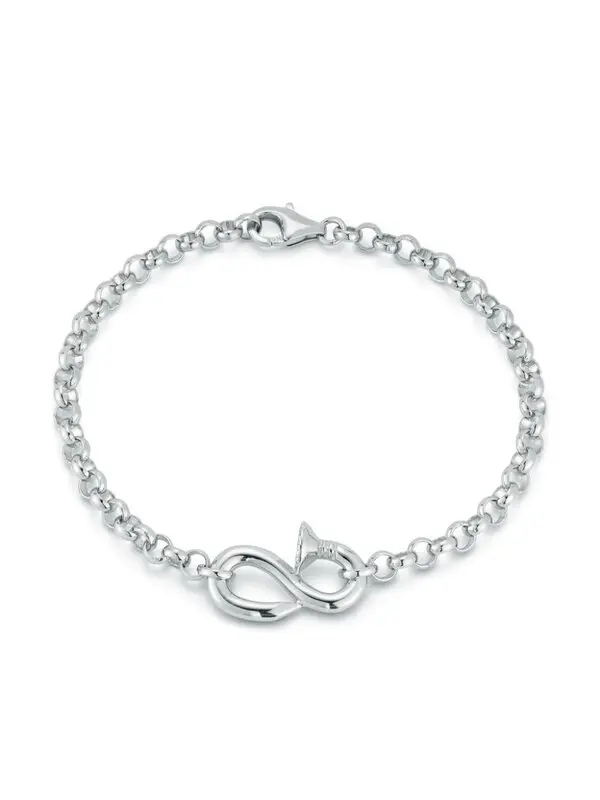 Mateo Sterling Bent Nail Bracelet - Silver