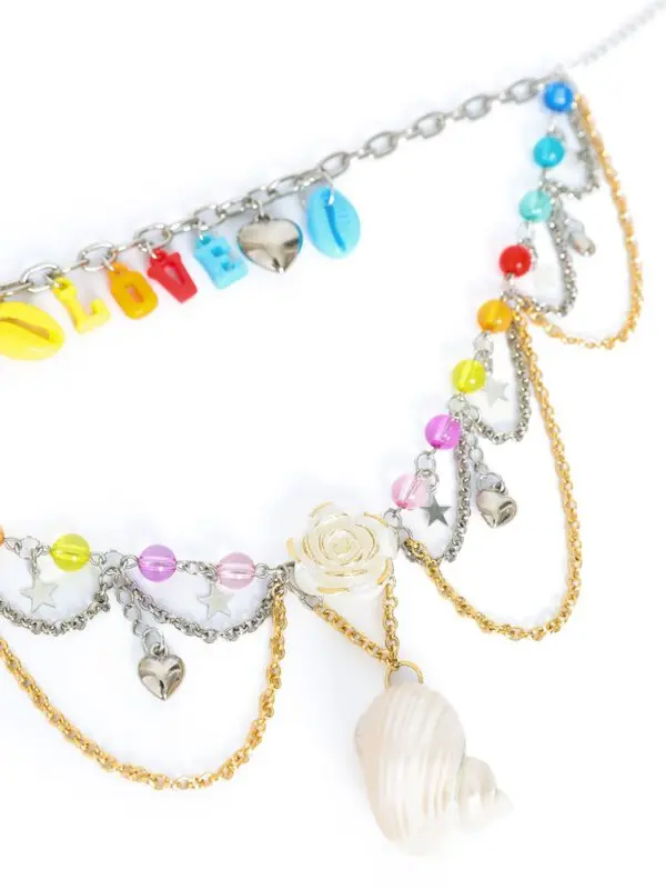 AMIR SLAMA Appliqué-detail Chain Necklace