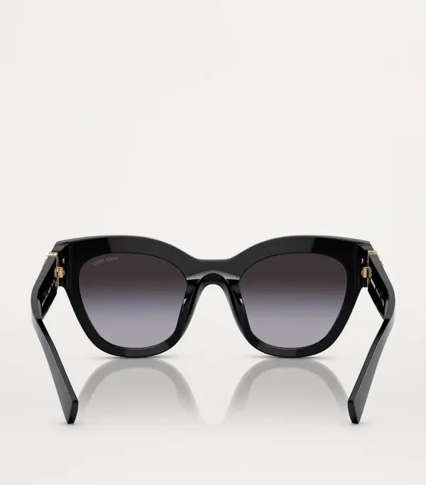 Miu Miu Acetate Mu01ys Sunglasses - Black