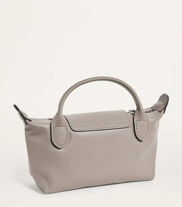 Longchamp Le Pliage Xtra Extra-small Leather Pouch - Grey