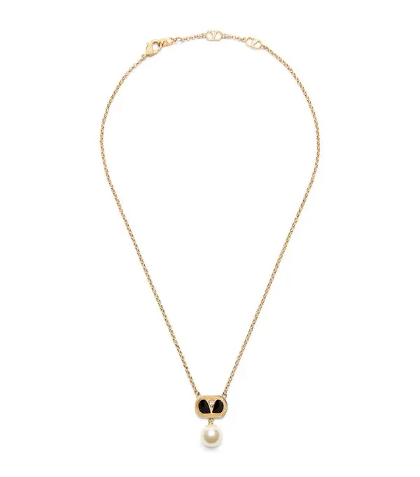 Valentino Garavani Vlogo Signature Necklace - Gold