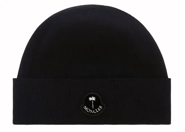 Moncler X Palm Angels Checks Beanie - Black/white