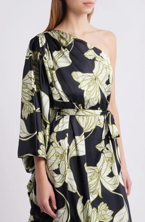HUTCH One-shoulder Midi Dress