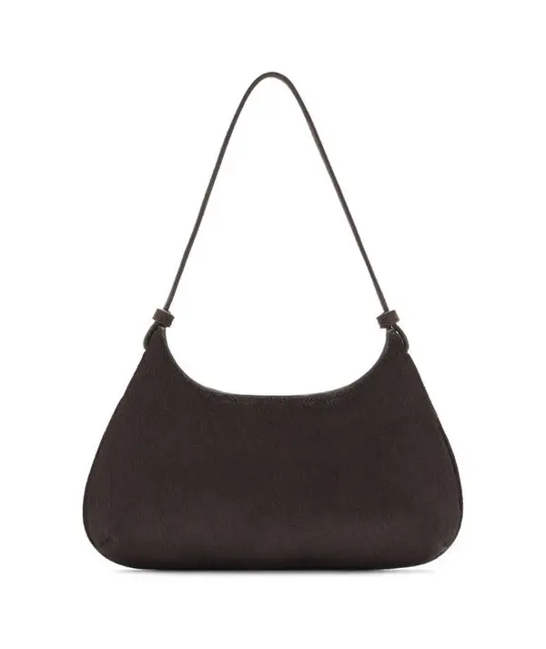 Mango Leather And Calf Hair Shoulder Bag