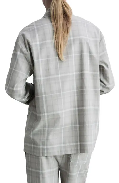 Mango Organic Cotton Flannel Pajama Shirt