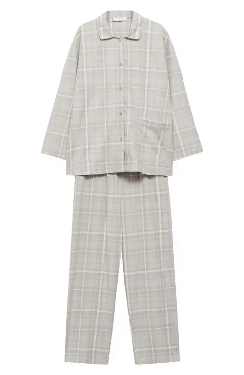 Mango Organic Cotton Flannel Pajama Shirt
