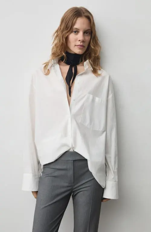 Mango Mid-rise Flare Trousers