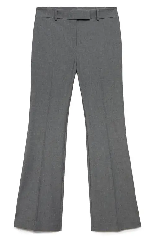 Mango Mid-rise Flare Trousers