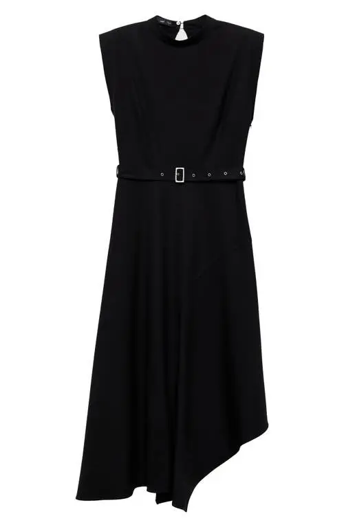 Mango Belted Asymmetric Sheath Dress