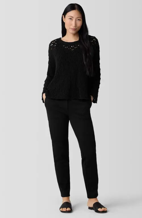 Eileen Fisher Jersey Tapered Ankle Trousers