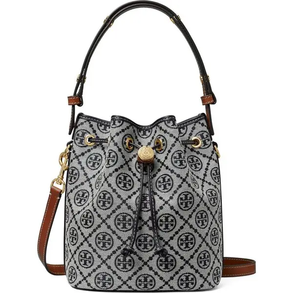 Tory Burch T Monogram Jacquard Bucket Bag