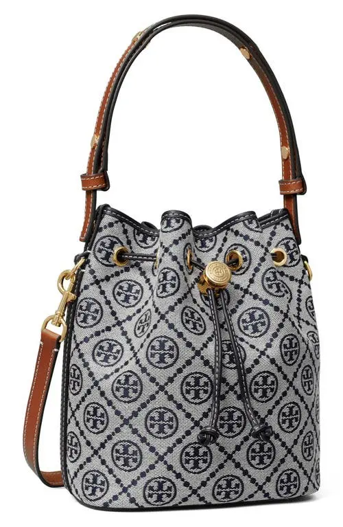 Tory Burch T Monogram Jacquard Bucket Bag