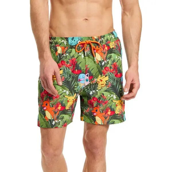 Opposuits Pokémon Tropical Forest Stretch Swim Trunks - Miscellaneous