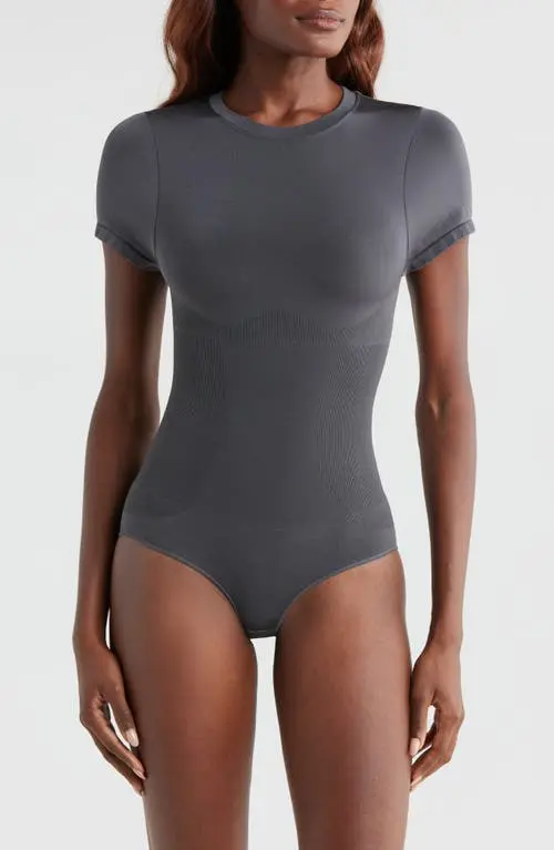 PINSY Butter Sculpt Short Sleeve Bodysuit - Grey